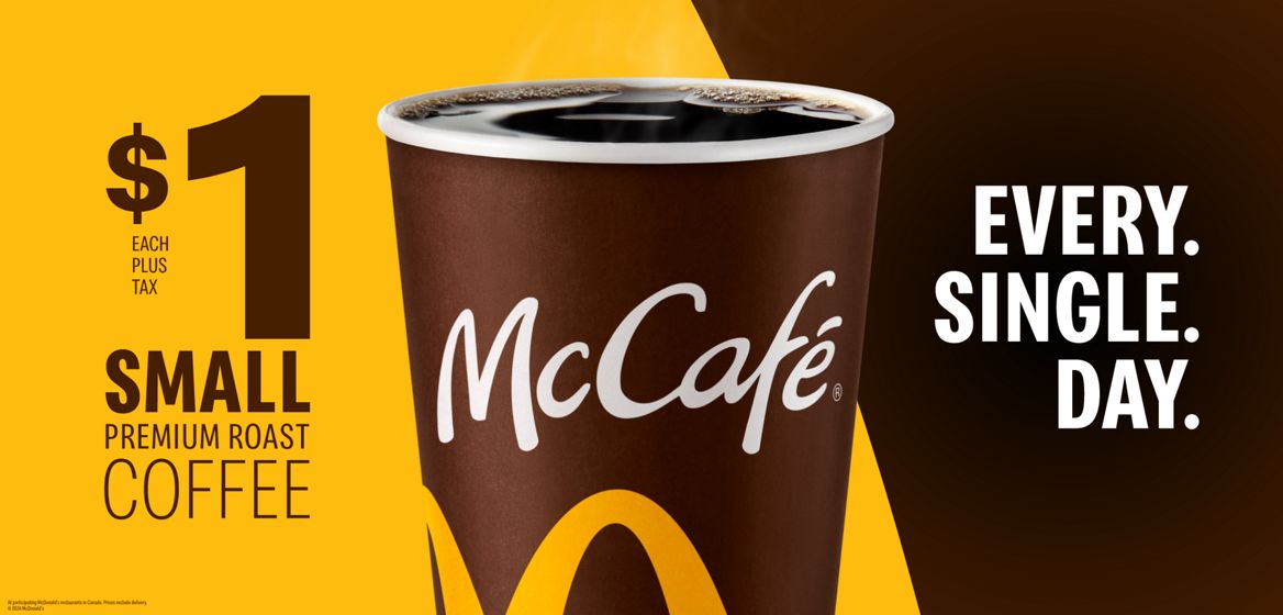 McDonald s Canada introduces 1 Everyday Small Coffee